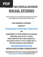 Social Studies Grade 7 End Term Exams | PDF