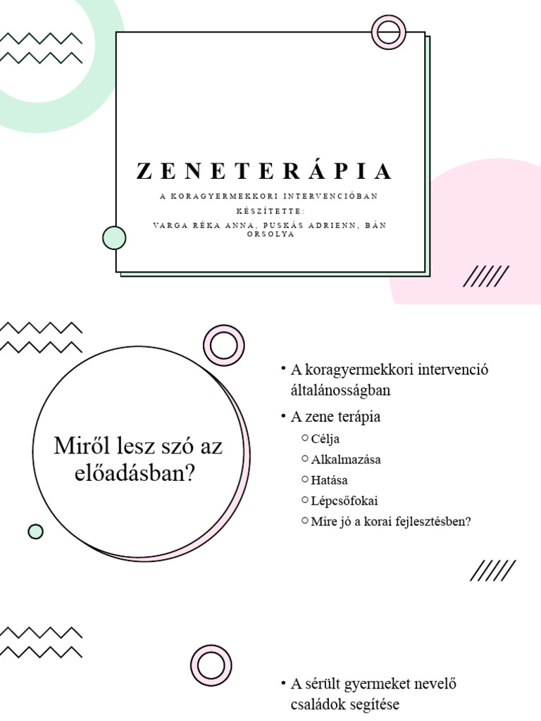 Zeneterápia-Varga Réka Anna-Bán Orsolya-Puskás Adrienn | PDF
