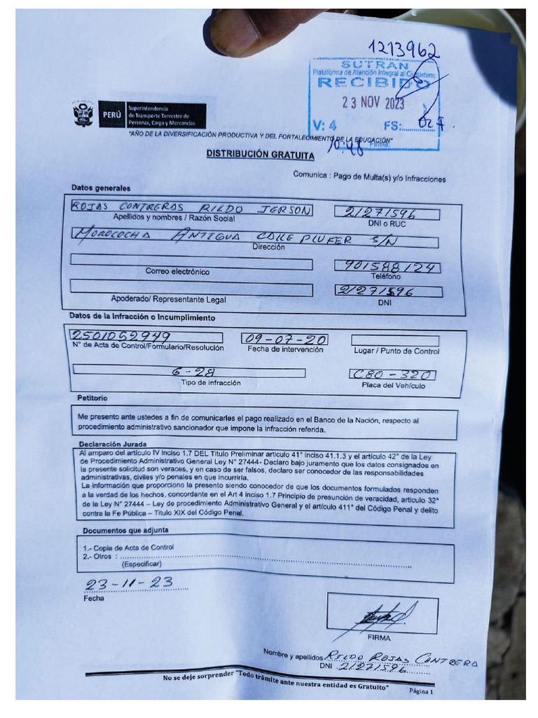 Rildo Jerson Rojas Contreras | PDF