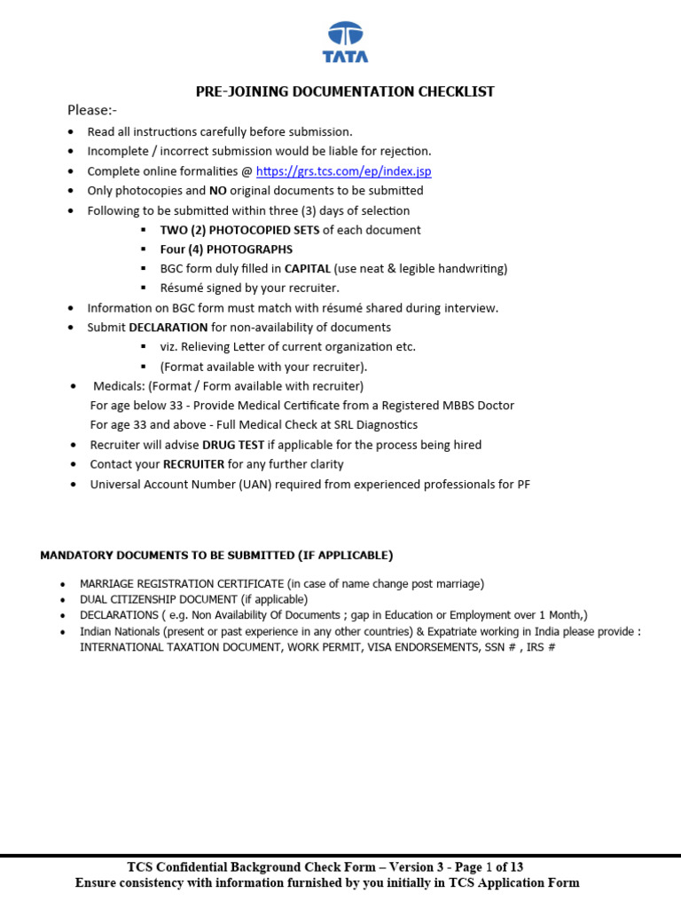 BGC and Checklist | PDF | Identity Document | Background Check