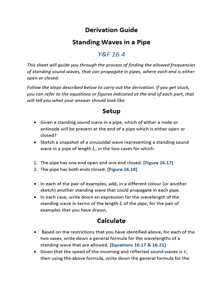 Standing Waves in Pipes Guide | PDF | Foreign Language Studies