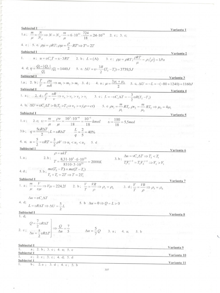 Rezolvari TERMO I | PDF