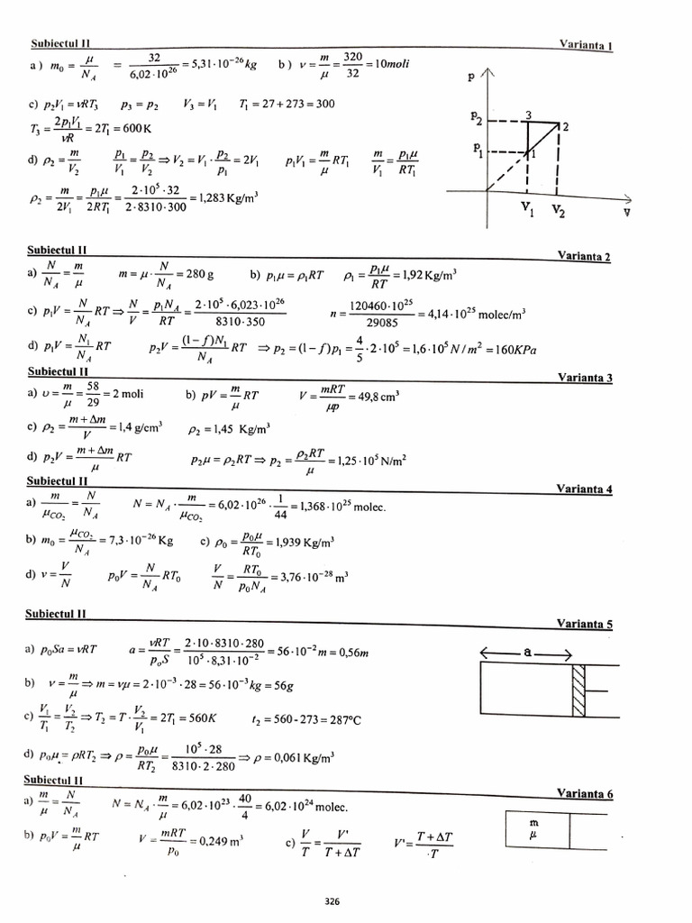 Rezolvari TERMO II | PDF
