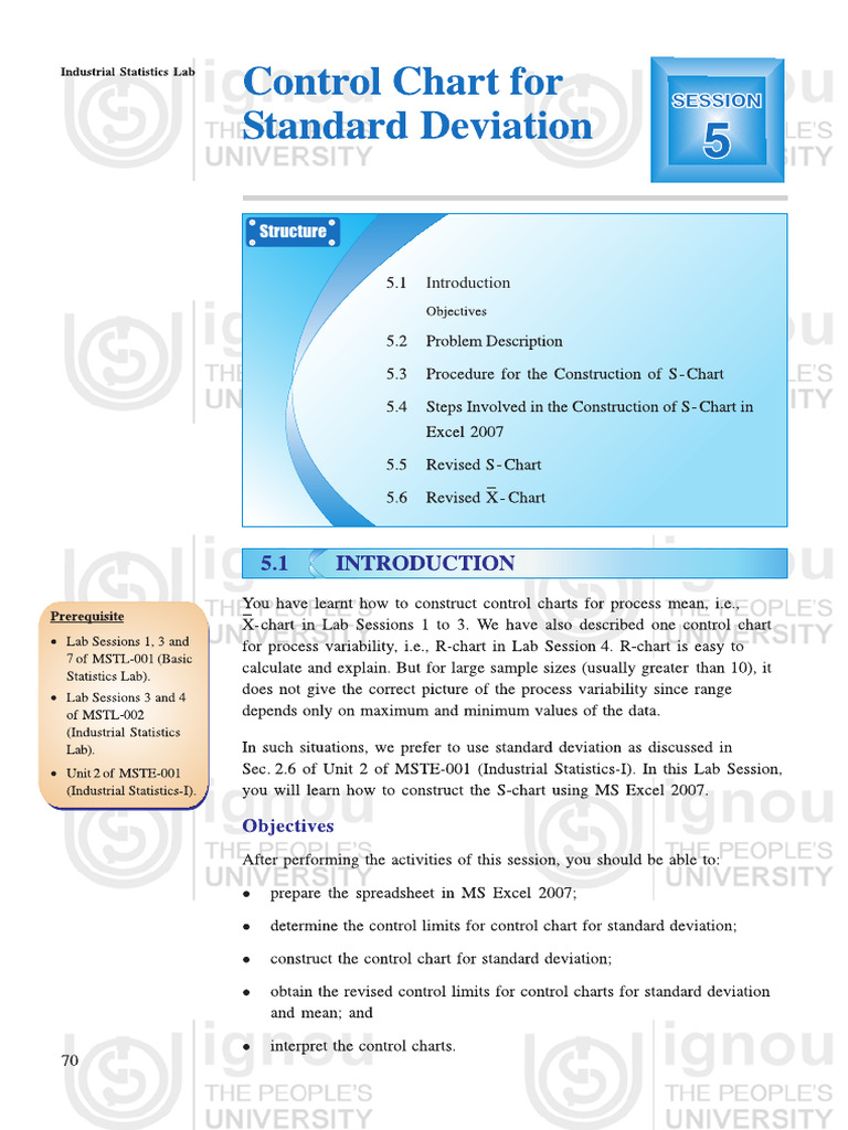 Control Chart For Standard Deviation | Download Free PDF | Statistical Analysis | Teaching ...