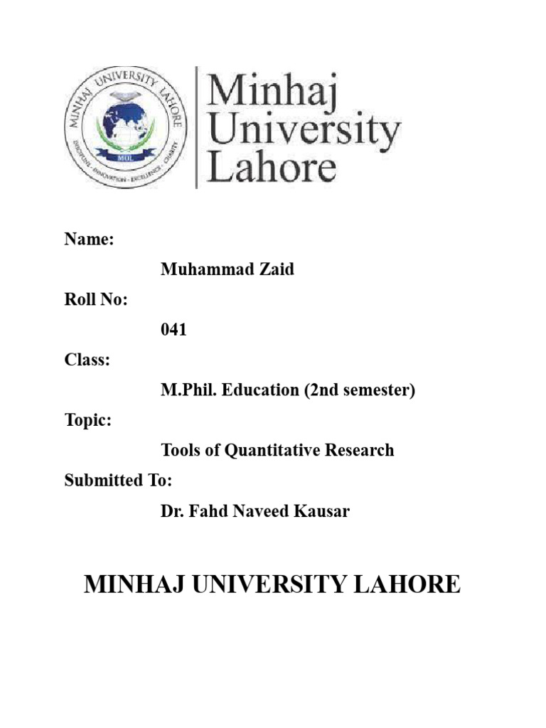 6 Tools of Quantative Research Assignment 2 | PDF | Quantitative Research | Survey Methodology