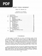 Murdock's Serial Position Curve Study Overview | PDF | Long Term Memory ...