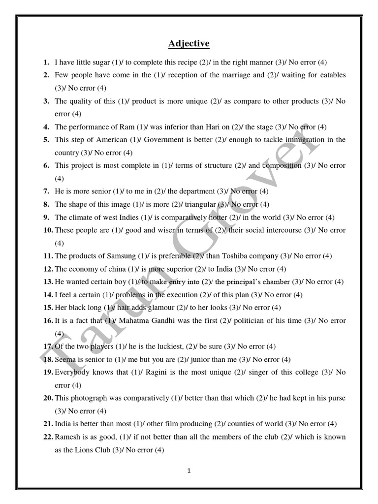Adjective | PDF | Syntax | Linguistic Morphology Adjective | PDF | Syntax | Linguistic Morphology