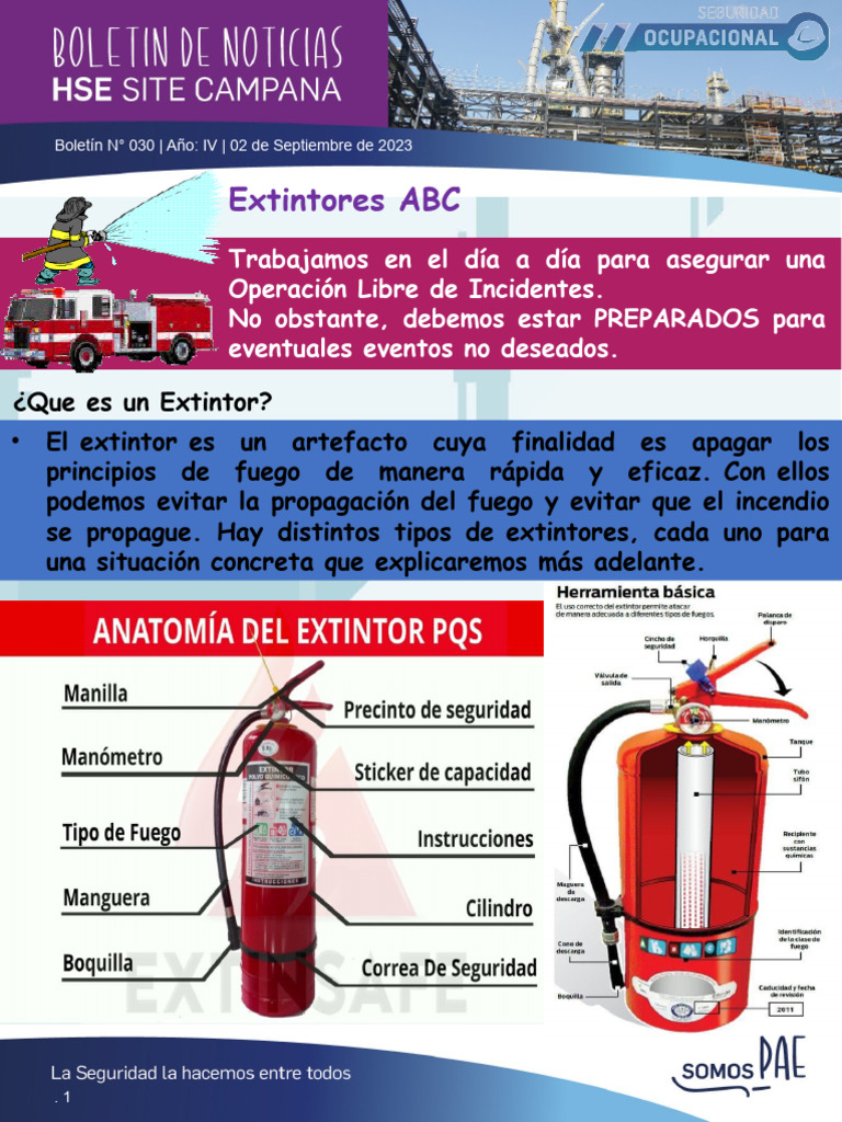 Extintores ABC: Guía Completa y Ventajas | PDF | Incendios | Oxígeno