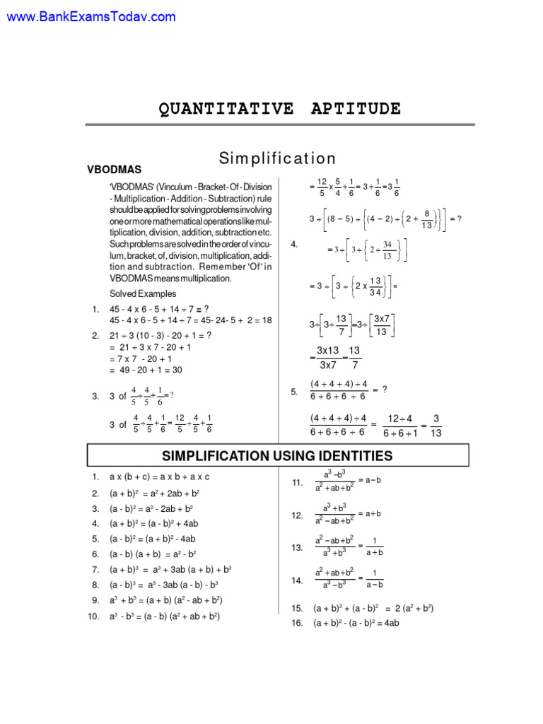 Simplification 2.text - Marked | PDF | Arithmetic | Mathematical Notation