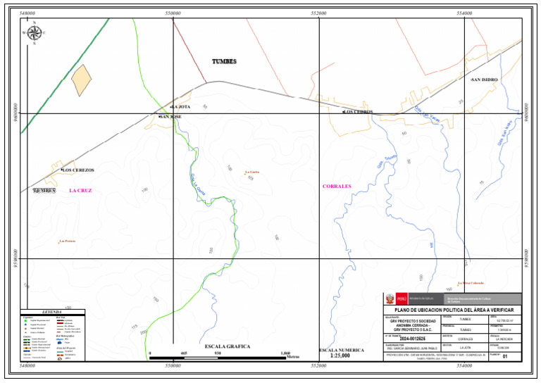 Verificacion Plano de Ubicación | PDF | Datos geográficos e información | Geodesia