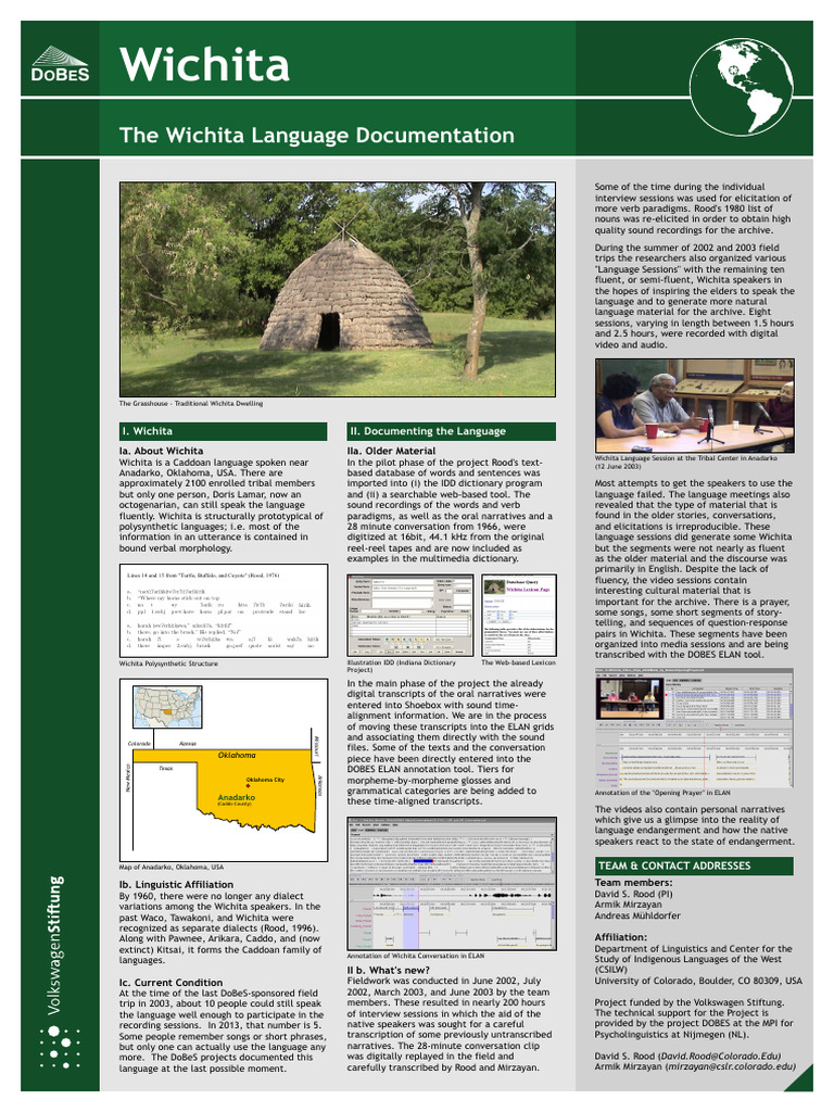 Americas Wichita Print | PDF | Linguistics | Language Families