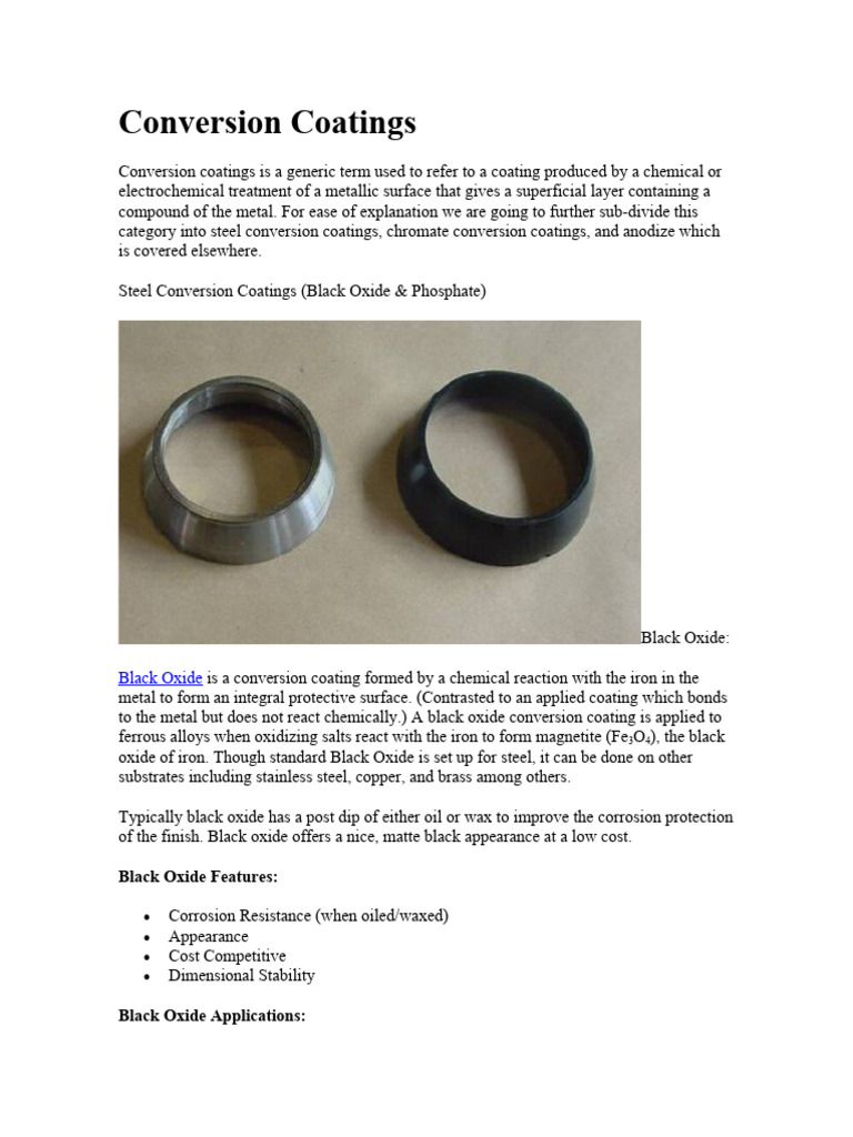 Conversion Coatings | Download Free PDF | Materials | Corrosion
