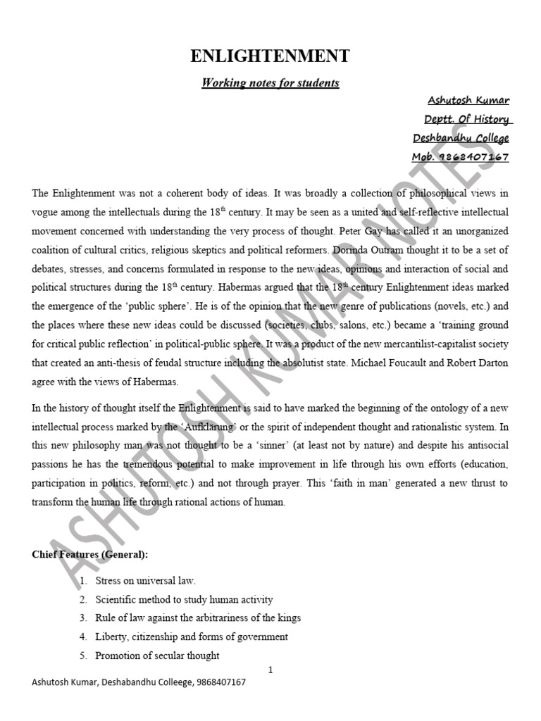 Enlightenment Complete Final2 | PDF | Age Of Enlightenment | Liberty