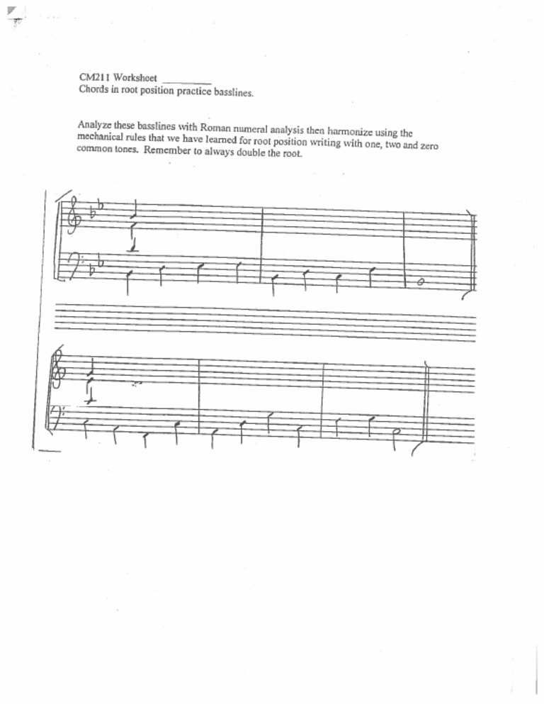 CM211 Root Position Major | PDF