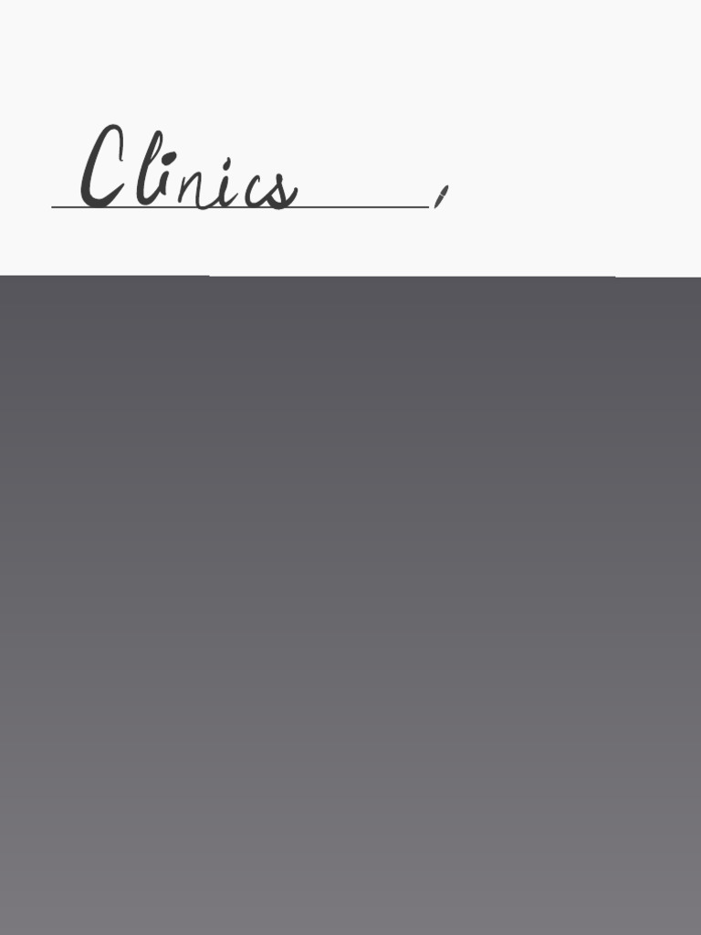 Clinical Notes | PDF