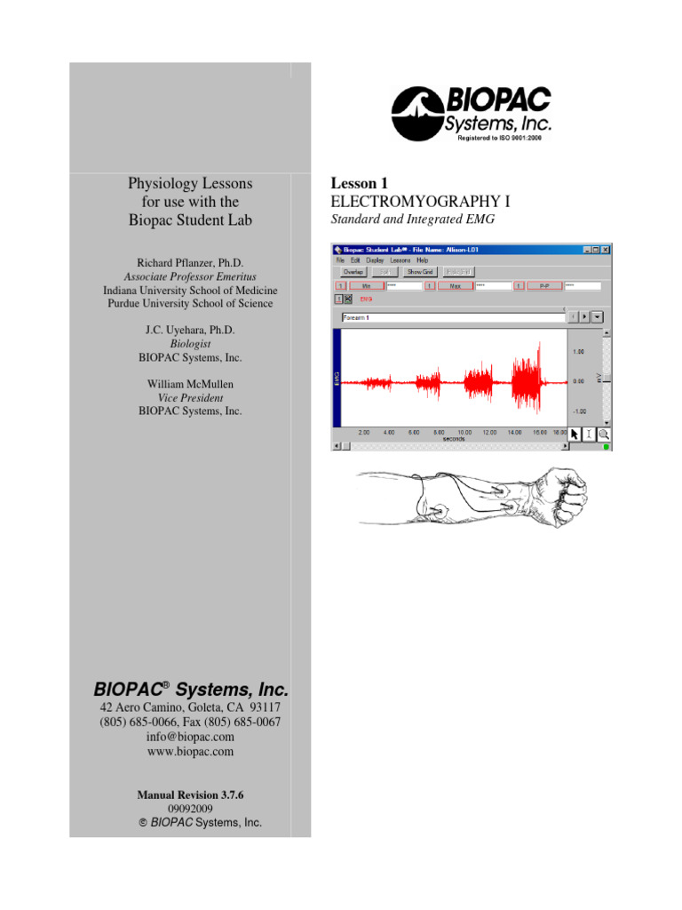 BIOPAC All Labs | PDF | Electromyography