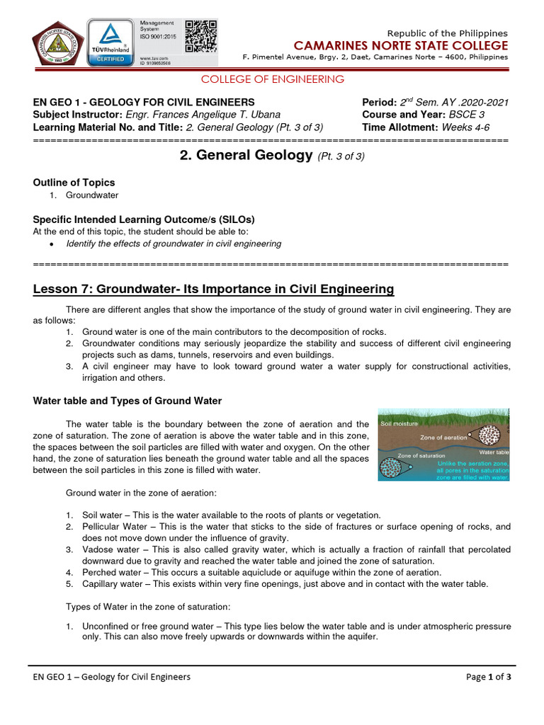 LM3 Engeo1 P 20 2 | PDF | Aquifer | Porosity
