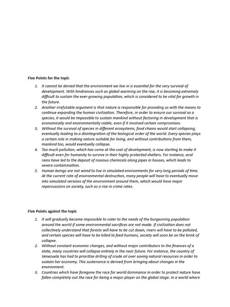 MICAT Sample Response 28-11 | PDF | Pollution | Nature