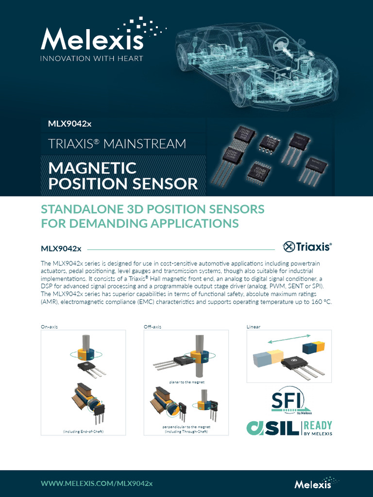 MLX9042x Product Flyer Melexis | PDF | Throttle | Actuator