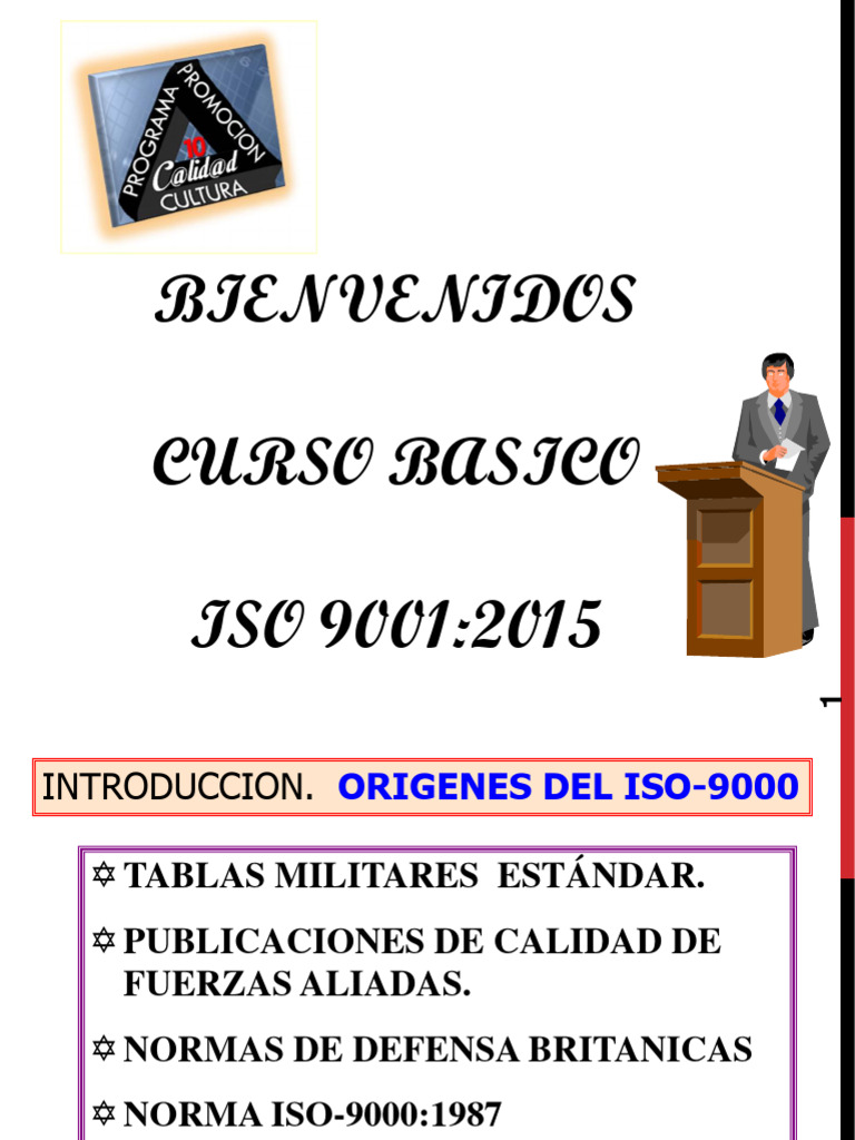 Seminario B Sico ISO 9001 2015 | PDF | Calidad (comercial) | Iso 9000