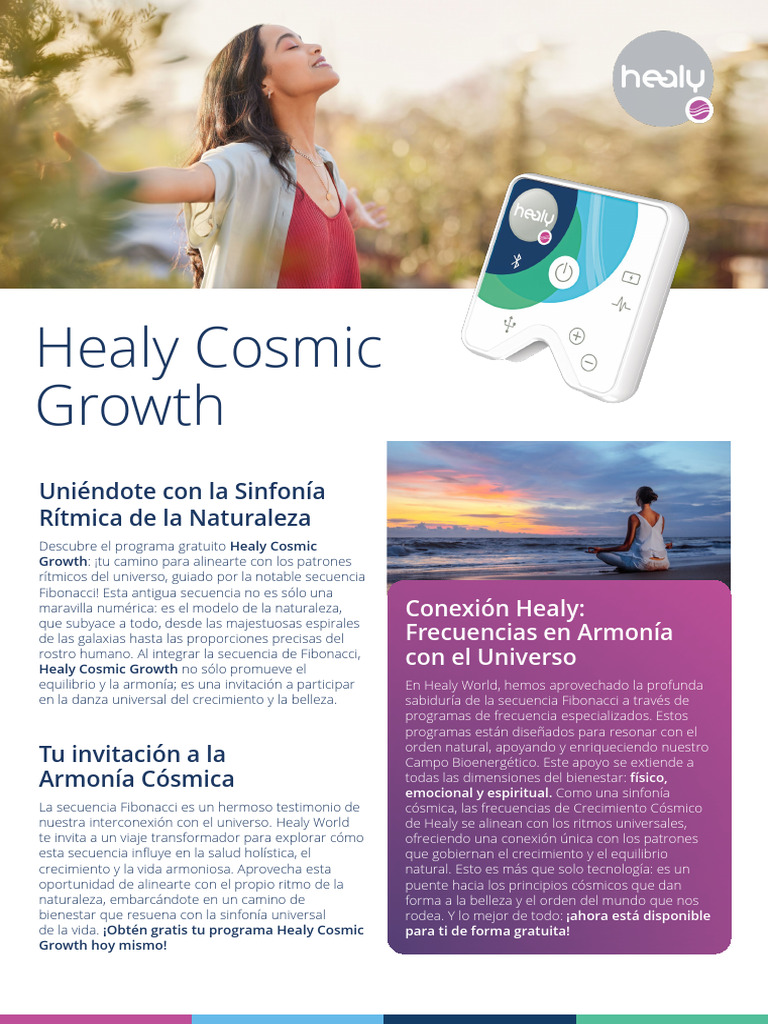 Healy World Flyer Program Cosmic Growth Es US | PDF | Universo
