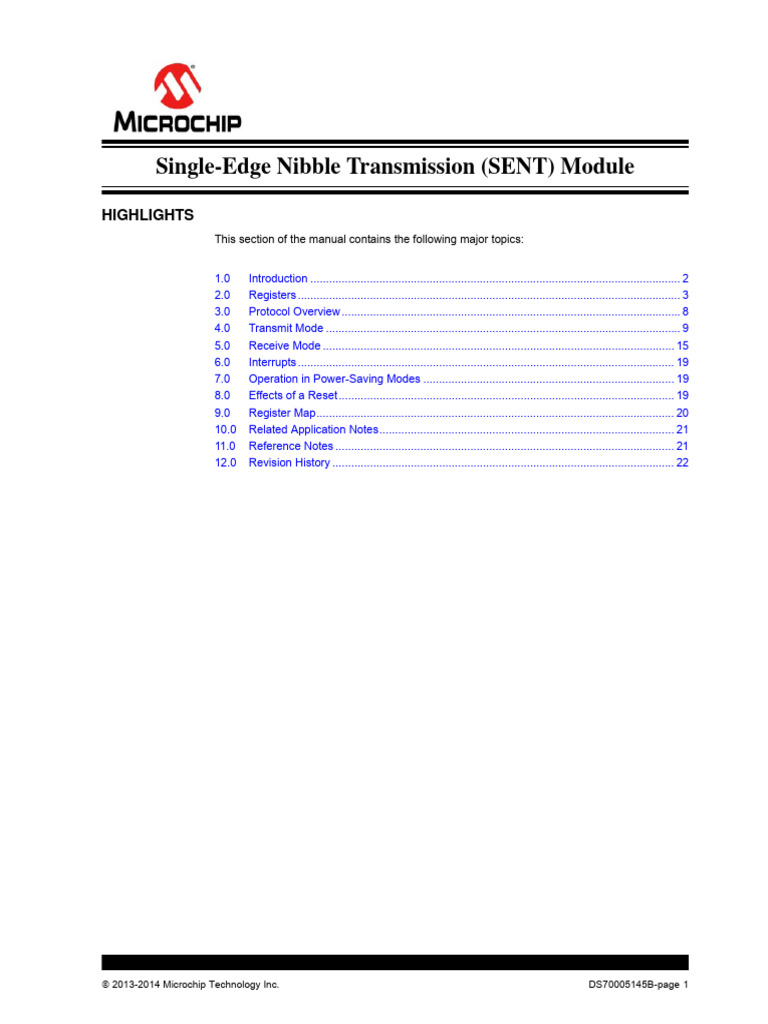 Single-Edge Nibble Transmission (SENT) Module: Highlights | Download ...
