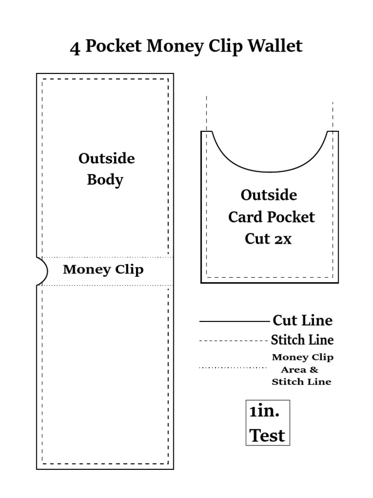 4 Pocket Money Clip Wallet Design Guide | PDF | Home & Garden