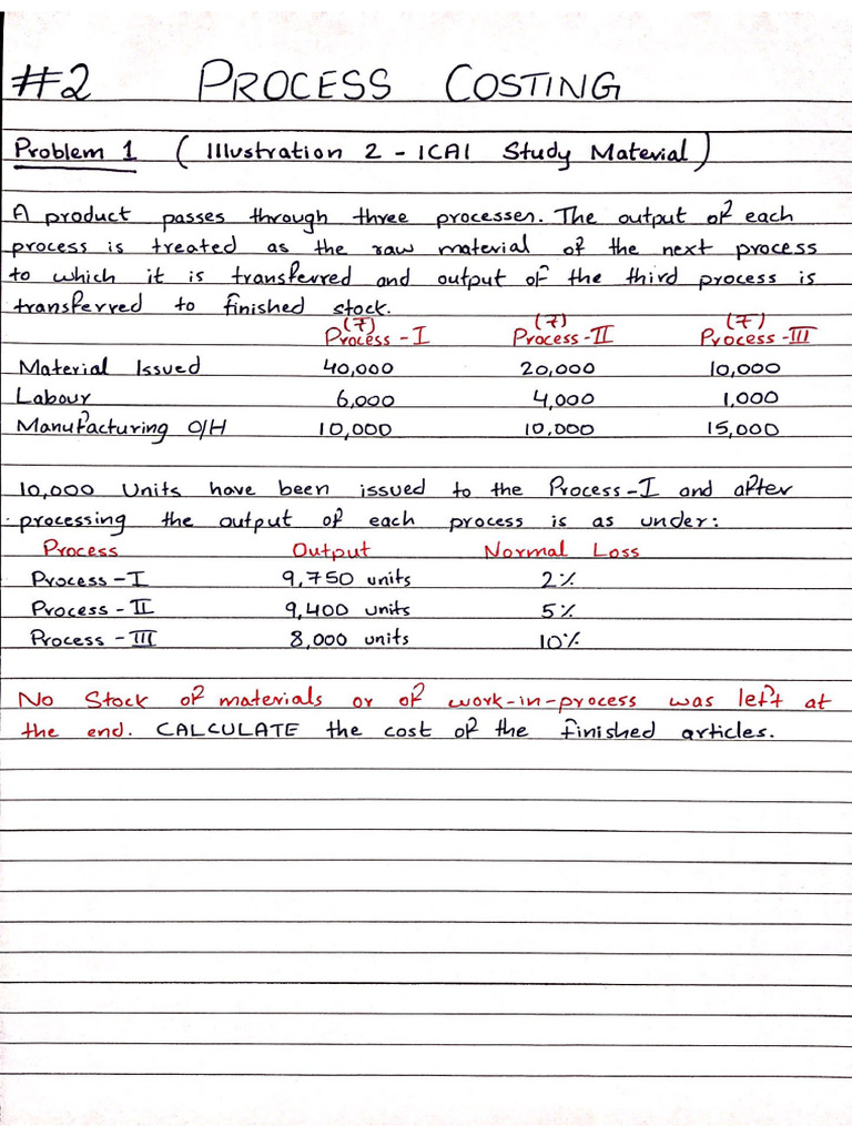 #2 #3 Process Costing - Problems | PDF
