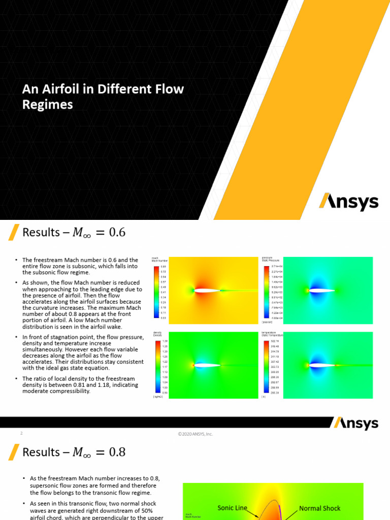 An Airfoil in Different Flow Regimes Results and Discussion v2 | PDF ...