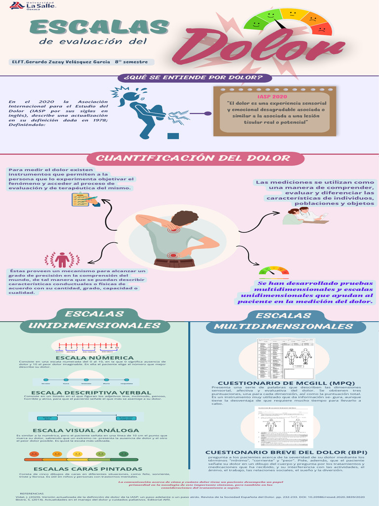 Infografia Escalas Del Dolor. | PDF | Dolor | Ciencia cognitiva