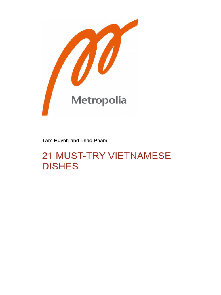 Business Thesis Template | PDF | Vietnamese Cuisine | Food And Drink Preparation