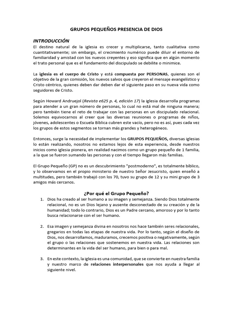 Manual GP | PDF | Cristo (título) | Iglesia cristiana Manual GP | PDF | Cristo (título) | Iglesia cristiana