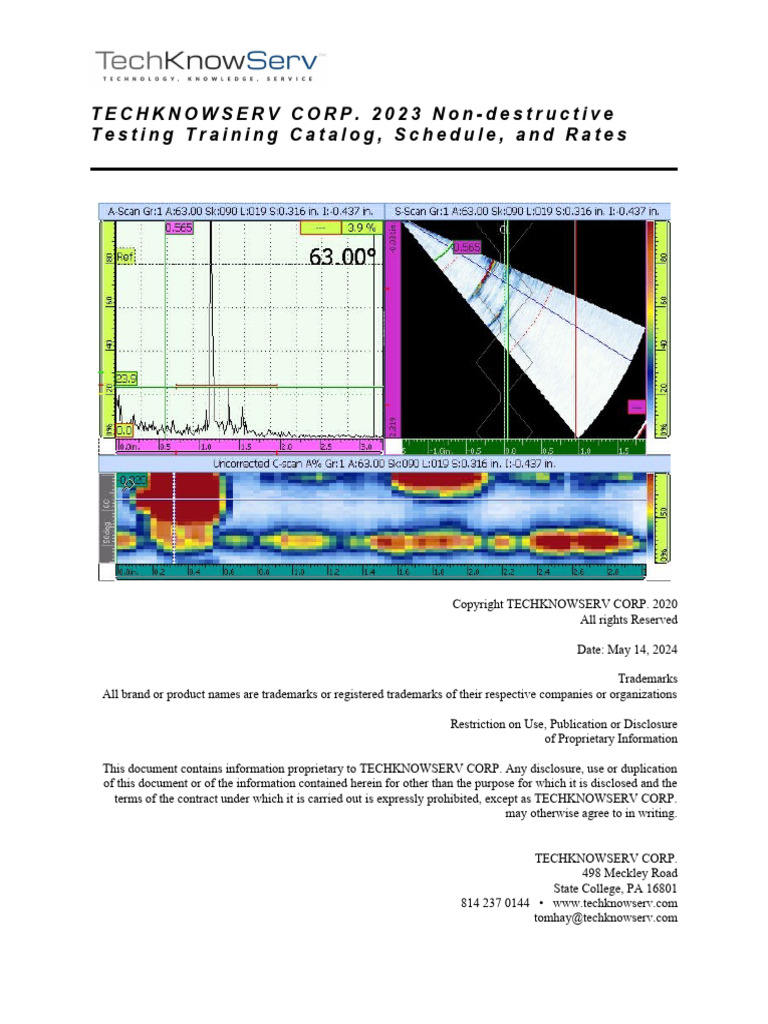 2023 NDT Training Brochure | PDF | Nondestructive Testing | Ultrasound