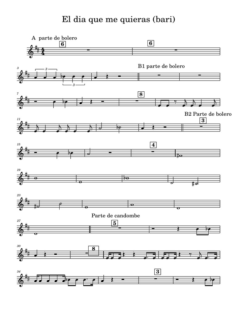 El Dia Que Me Quieras (Bari) | PDF