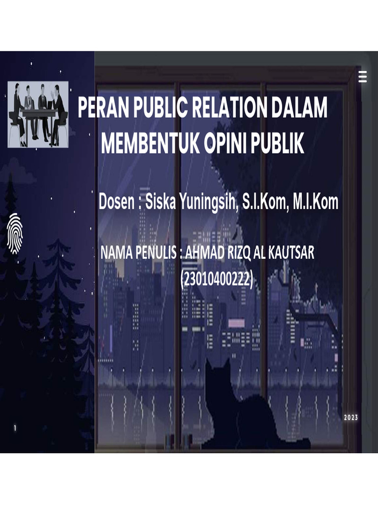 Peran Public Relation Bentuk Opini Publik | PDF | Karier & Perkembangan ...