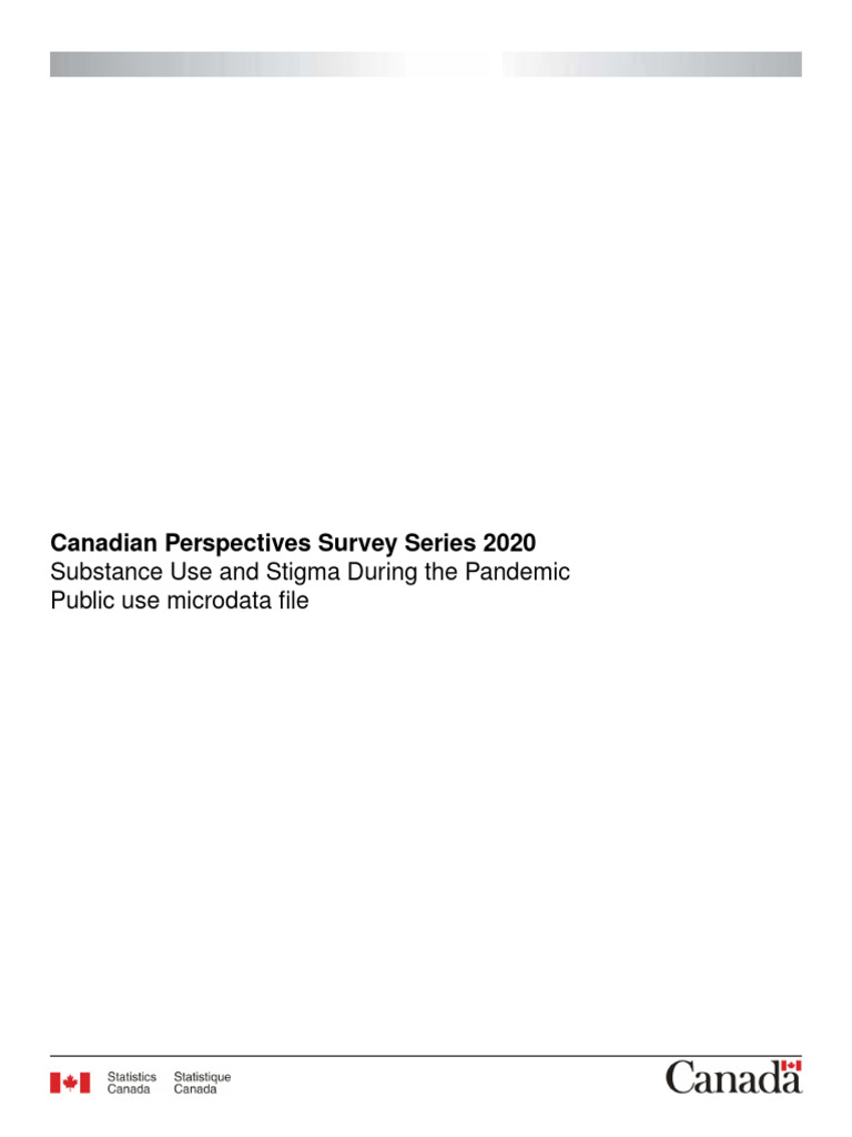 CPSS6 PUMF CDBK | PDF | Recreational Drug Use | Opioid