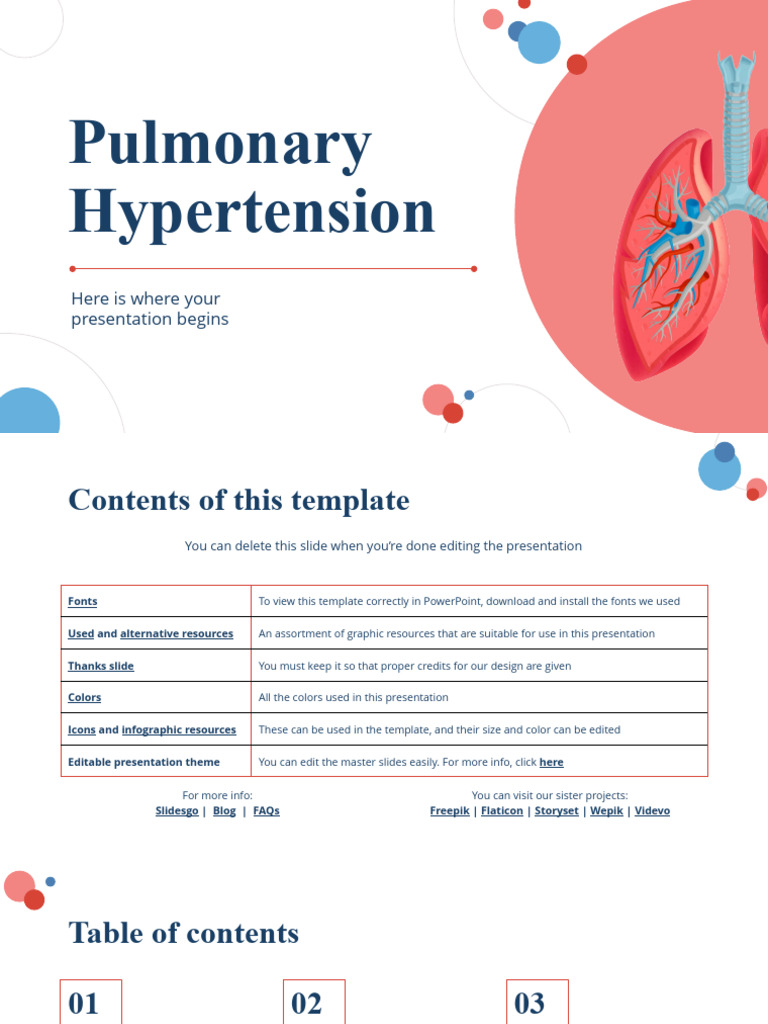 Pulmonary Hypertension by Slidesgo | PDF | Medical Diagnosis | Chronic ...