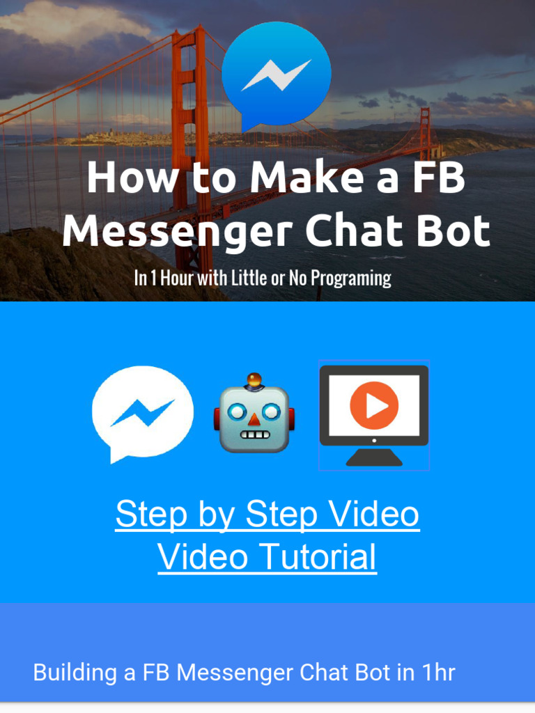 How To Make A FB Messenger Chatbot | PDF | Software Engineering | Computer Mediated Communication