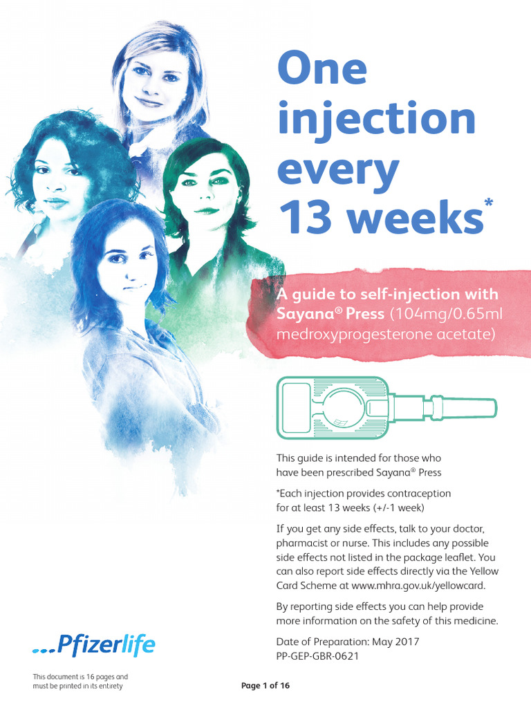 Sayana Press | PDF | Breastfeeding | Thrombosis