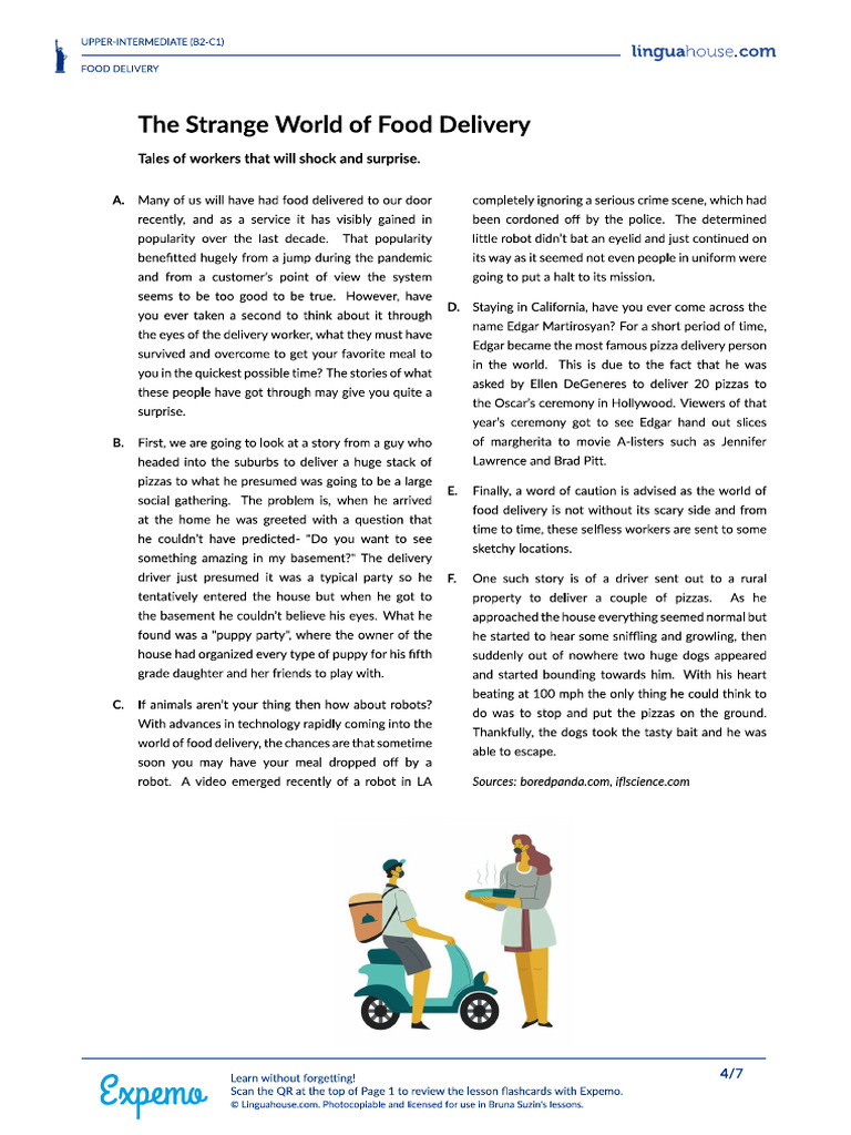 The Strange World of Food Delivery | PDF