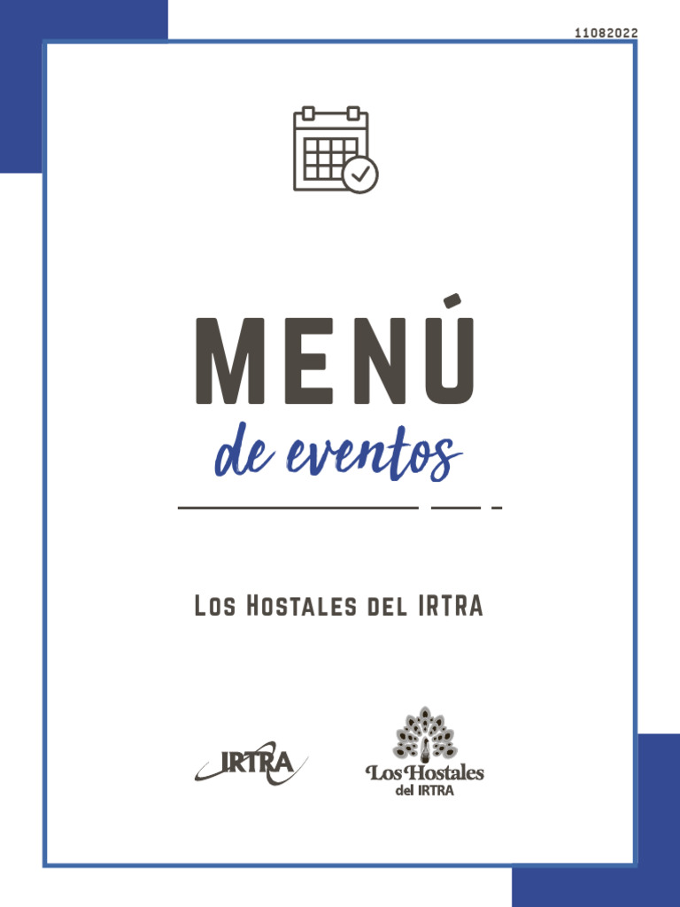 Menu Eventos Los Hostales11082022 | PDF | ensalada | Postres