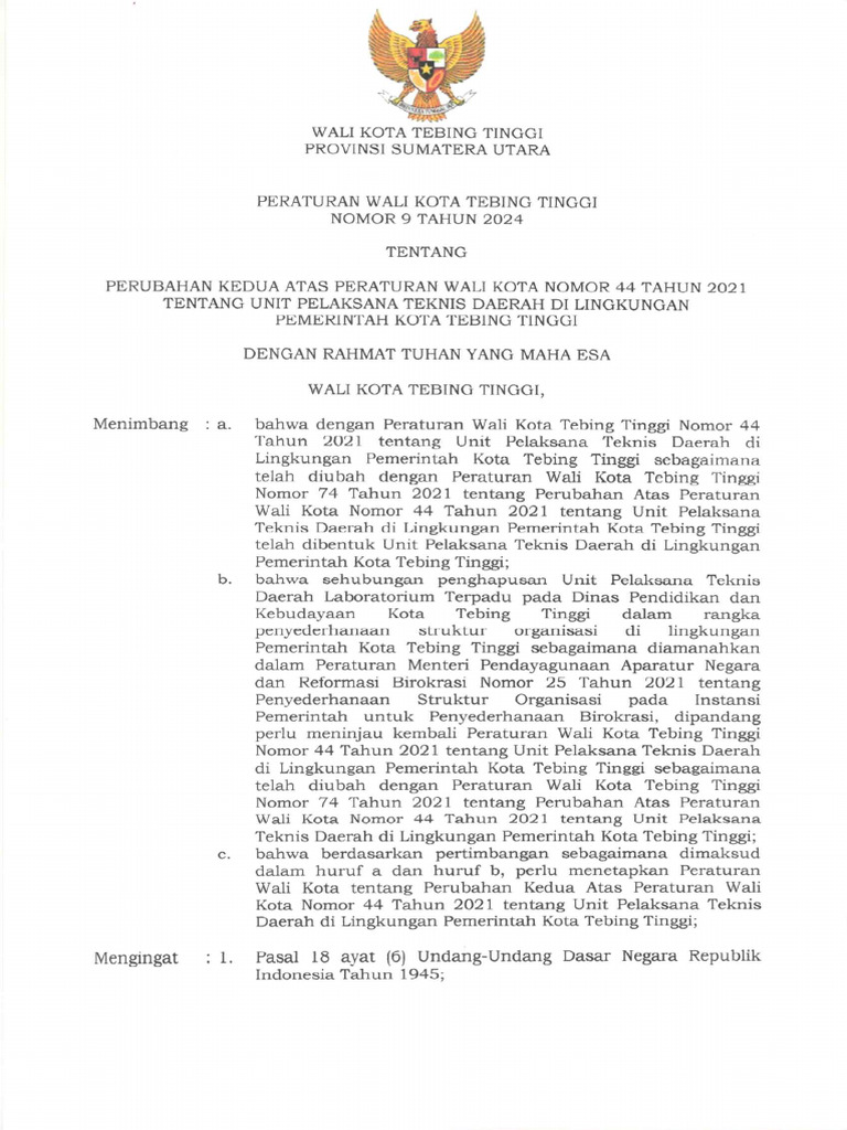 cdf4c Perwa No. 9 Tahun 2024 | PDF