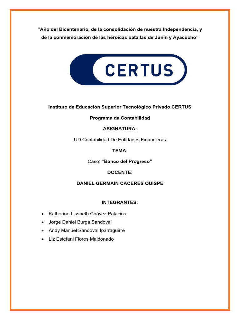 AA2 K82 Chávez Burga Sandoval Flores | PDF | Bancos | Business