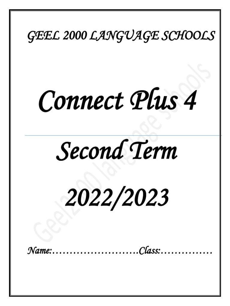 Prim.4 2nd Term Booklet (Connect Plus) | PDF | Hydroelectricity ...