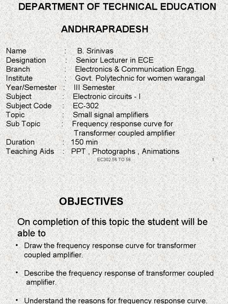 EC302 | PDF | Capacitor | Amplifier