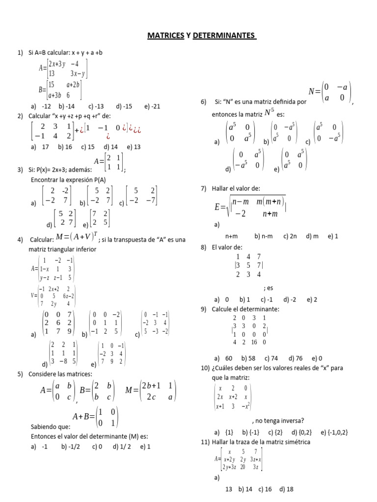 Anexo Imprimir Ejercicios | PDF | Matemáticas | Análisis numérico