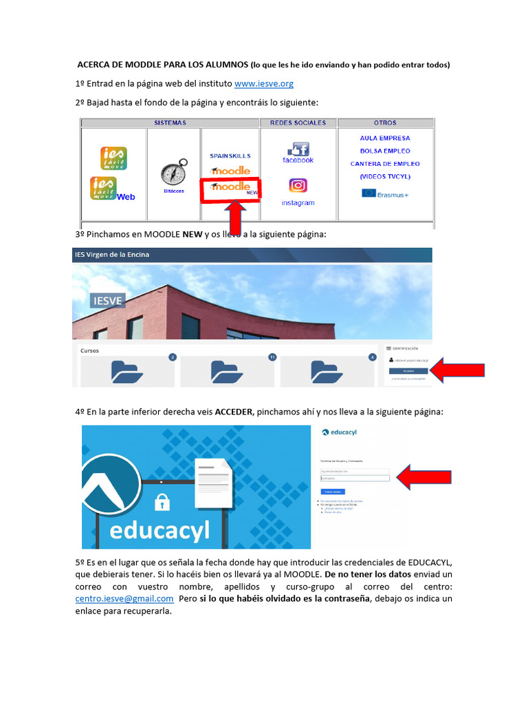 Acerca de Moddle para Los Alumnos | PDF