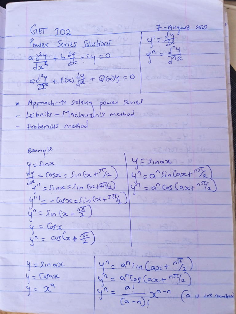 Engr Maths 302 1 Pdf