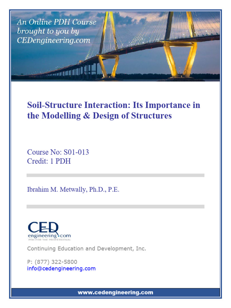 S01-013 - Soil-Structure Interaction Its Importance in The Modelling & Design of Structures ...