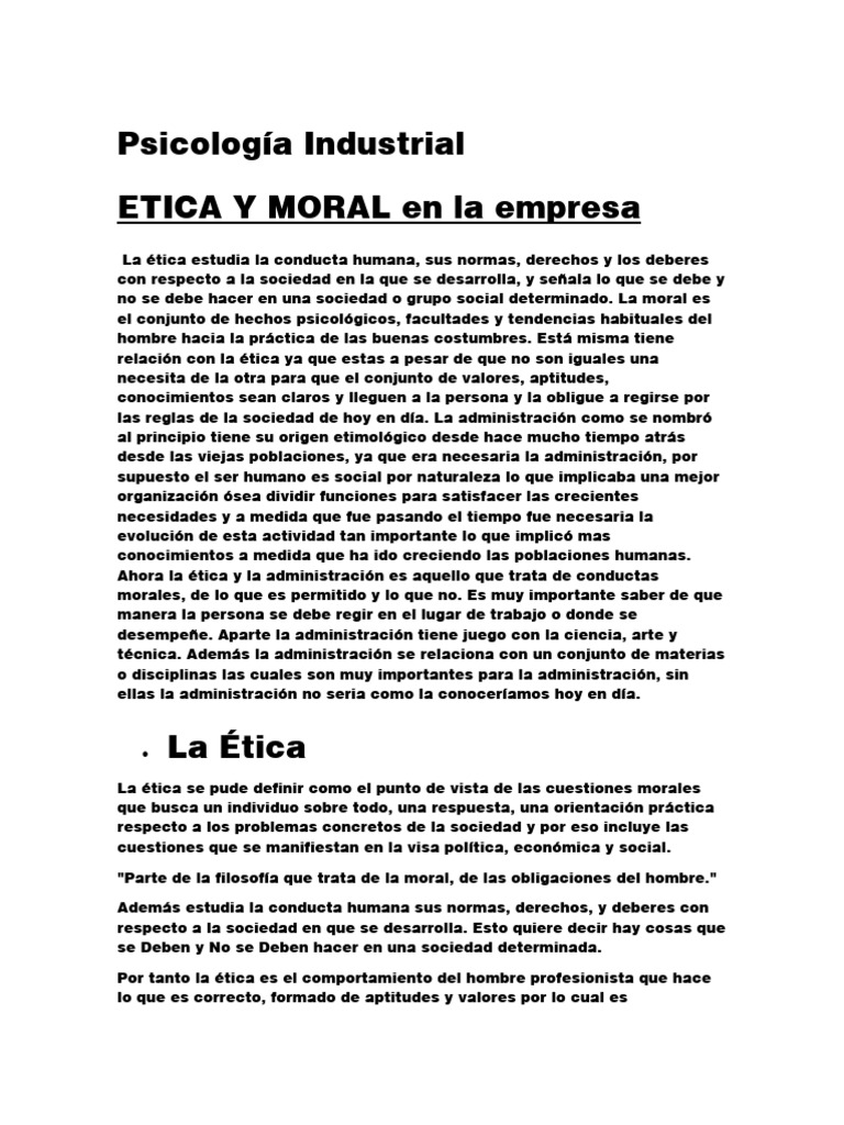 Etica y Moral | PDF | Moralidad | Comportamiento